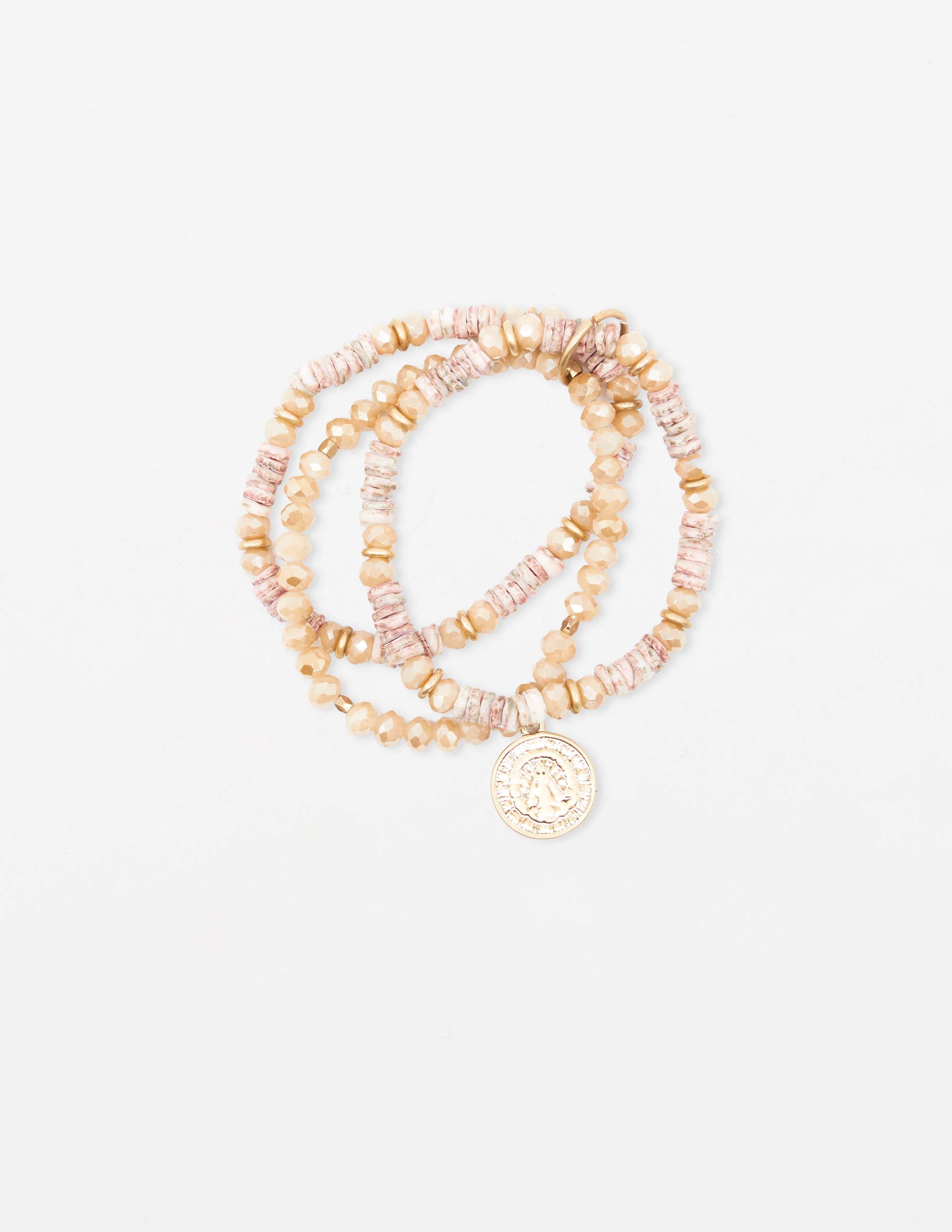 Stella & Gemma Disc Bracelet – Red Streetwear